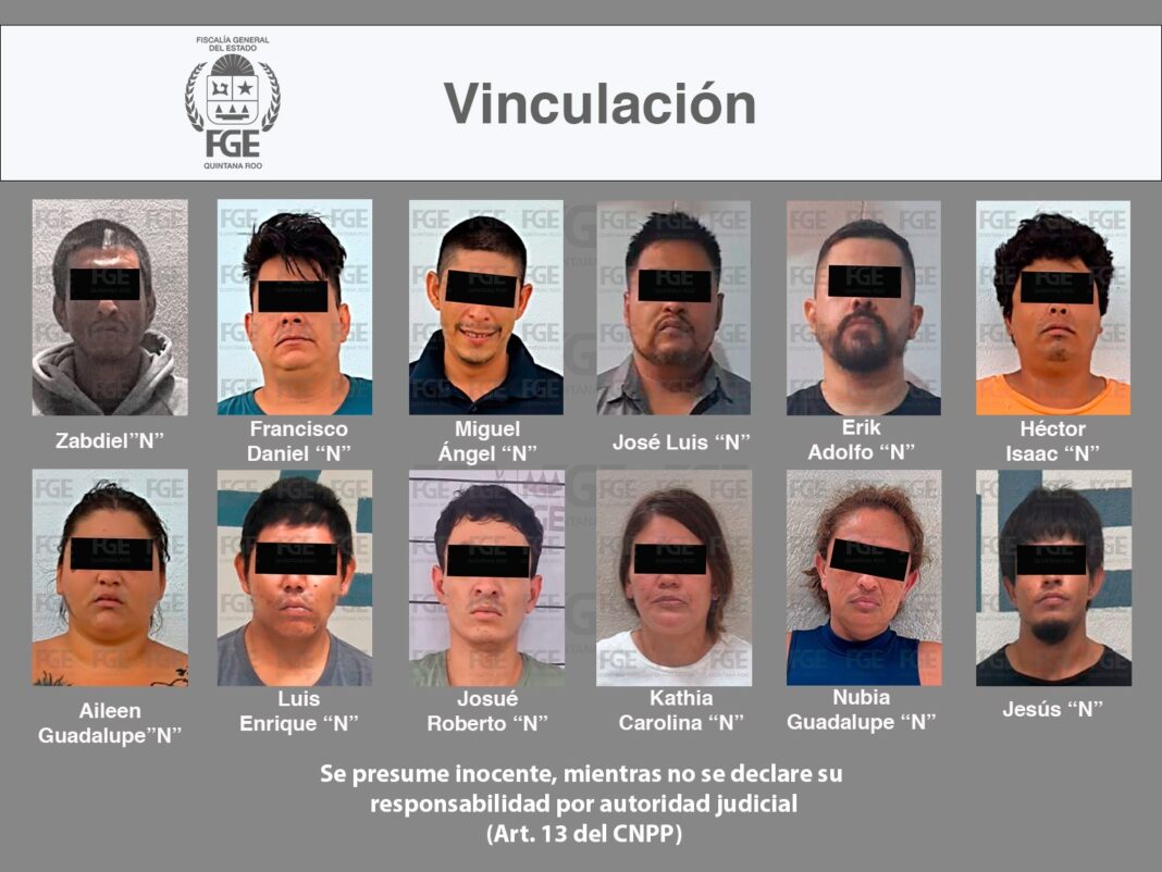 Consigue FGE de Quintana Roo vinculación a proceso de 12 personas por narcomenudeo en Benito ...